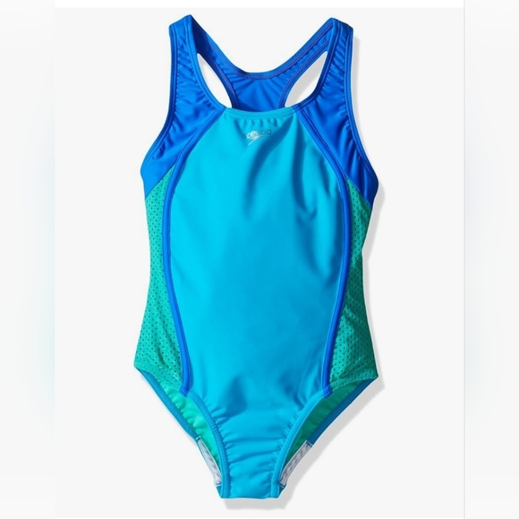 Speedo | Swim | Speedo Girls Swimsuit One Piece Closed Racerback New ...